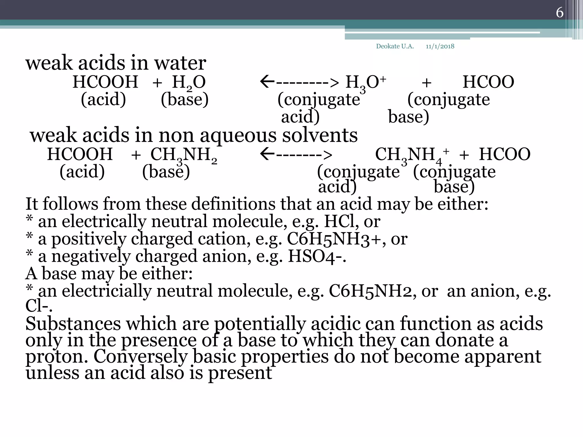 Non aqueous titrations | PPTX