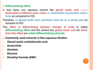 Non aqueous titration, nonaqueous indicator,analysis of Sodium benzoate ...