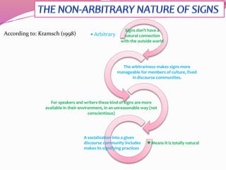 Non arbitrary nature of signs | PPT