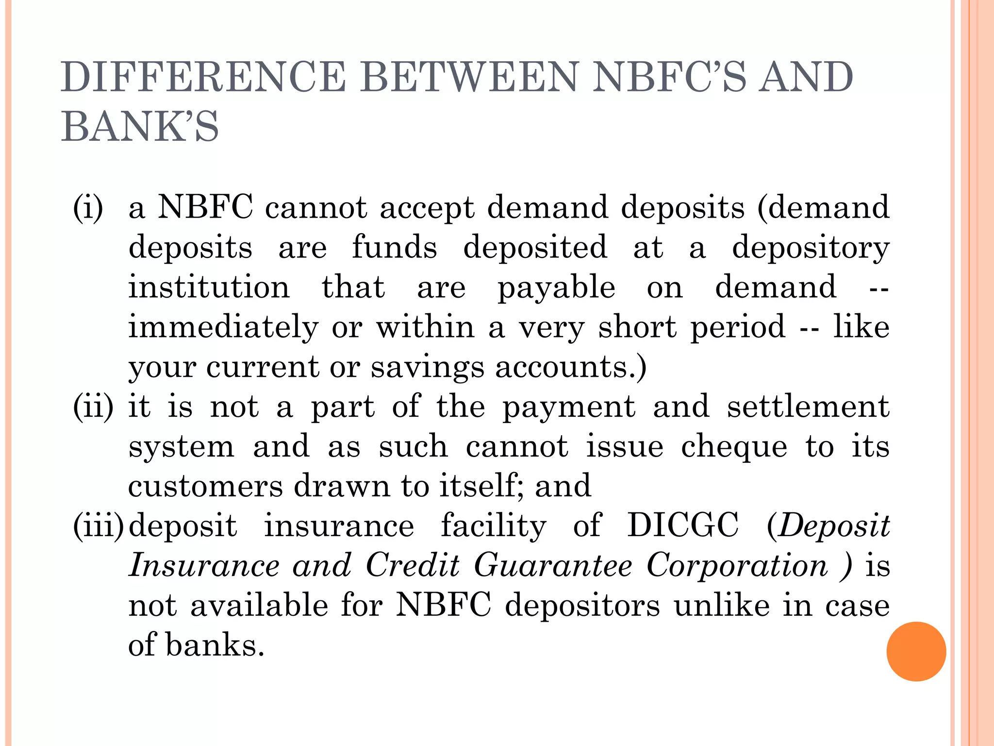 Non banking financial companies | PPT