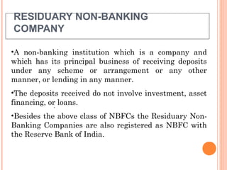 Non banking financial companies | PPT