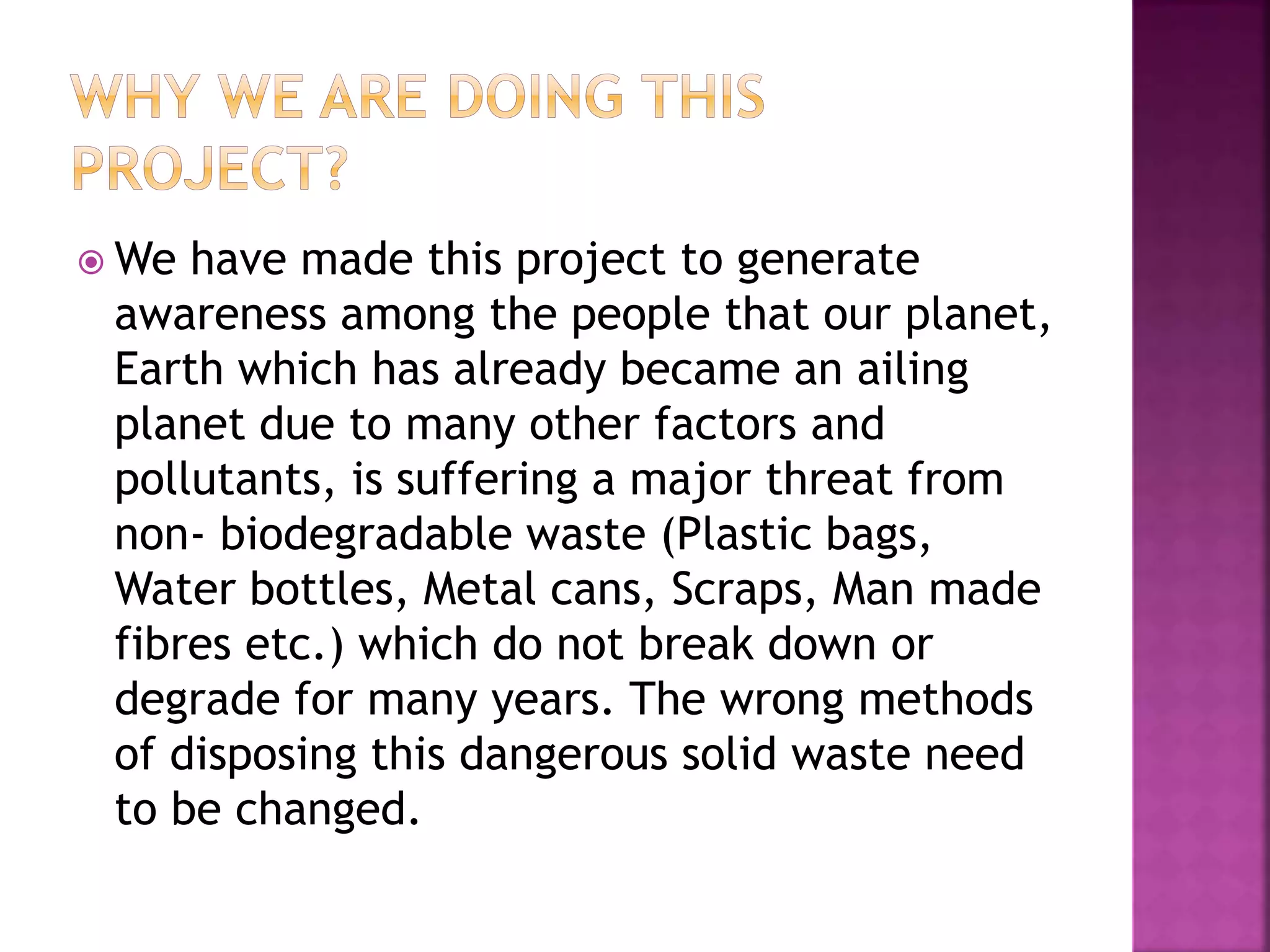 Non biodegradable waste | PPTX
