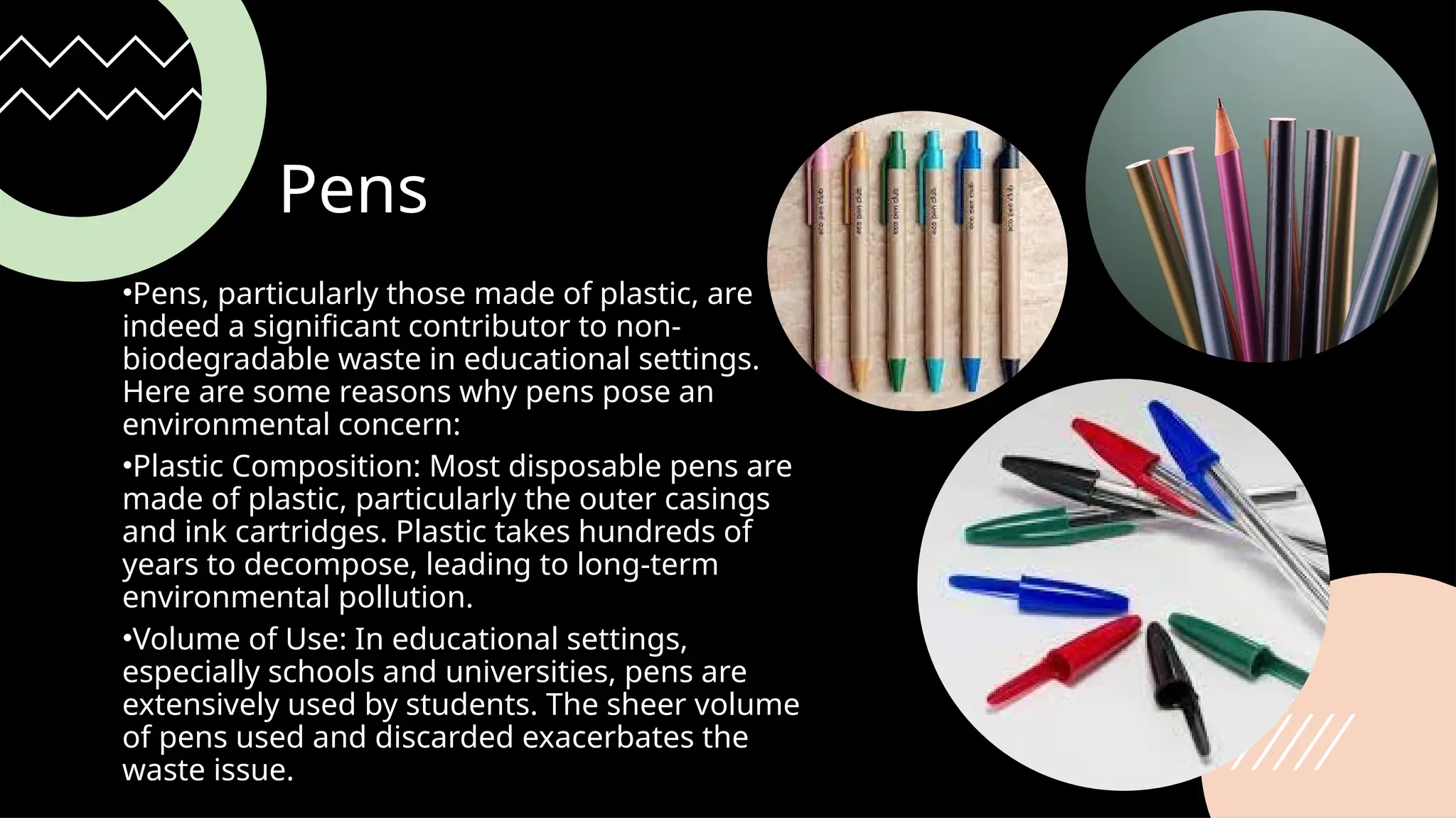 Non biodegradable waste we produce with stationery items.pptx