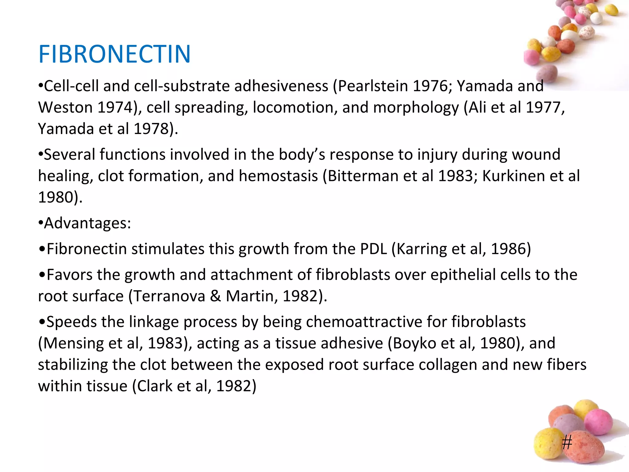 Non bone graft associated new attachment procedures | PPT