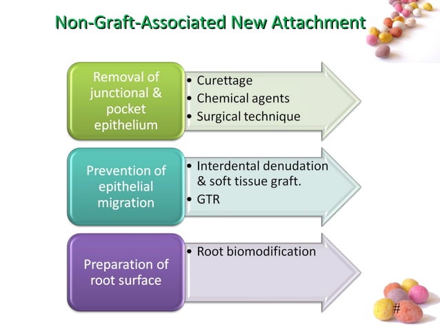 Non bone graft associated new attachment procedures | PPT | Dental ...
