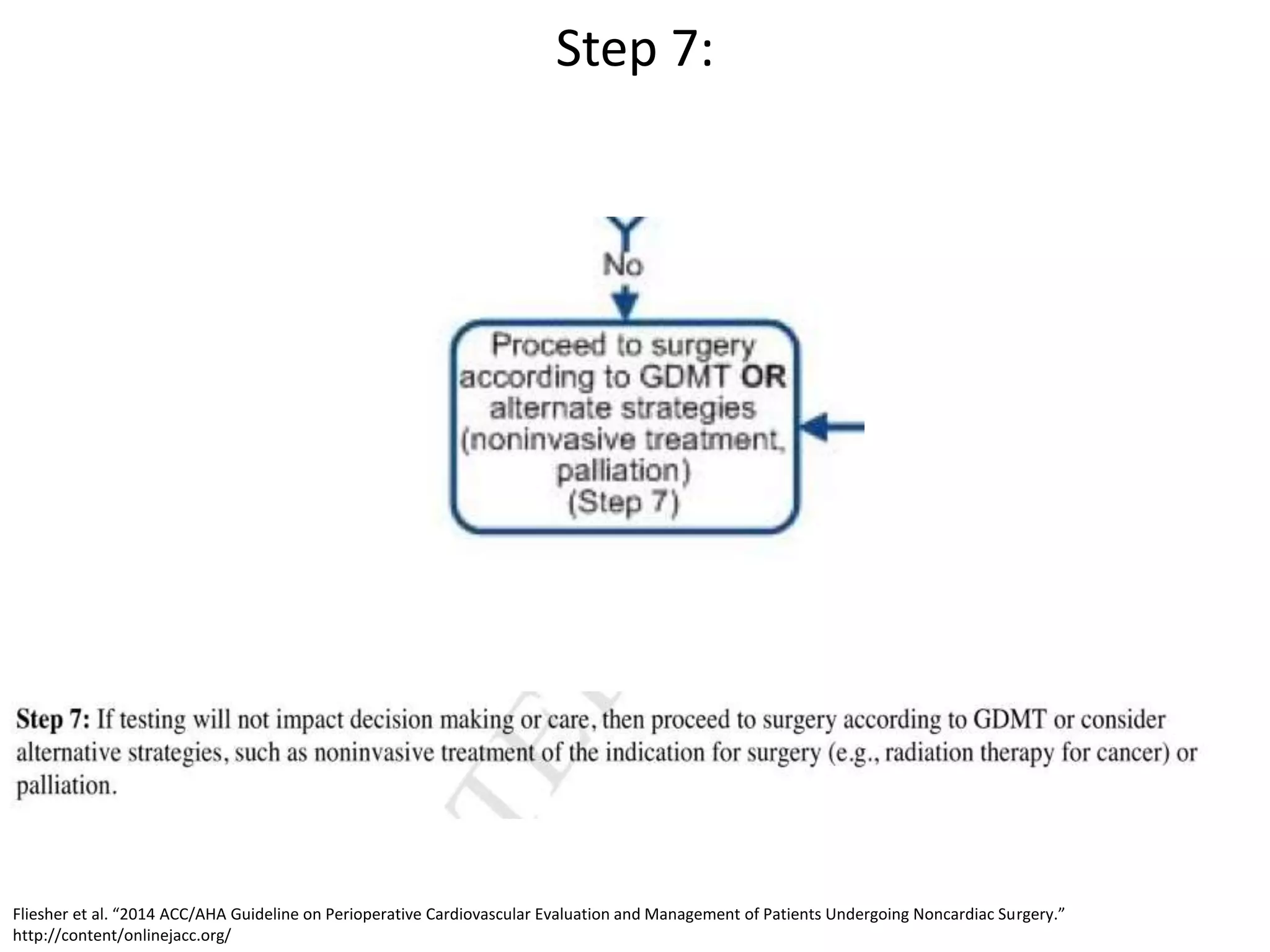 Non cardaic surgery preoperative cardiac evaluation aha esc guideline ...