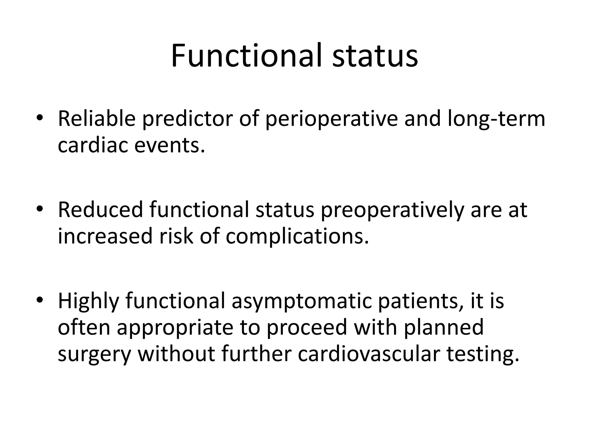 Non cardaic surgery preoperative cardiac evaluation aha esc guideline ...