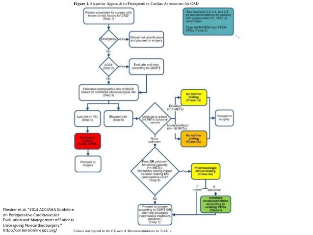 Non cardaic surgery preoperative cardiac evaluation aha esc guideline…