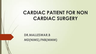 Non cardiac surgery ppt for non cardiac surgery | PPTX