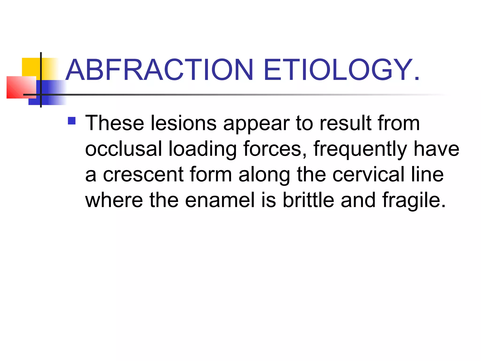Non carious lesions | PPT