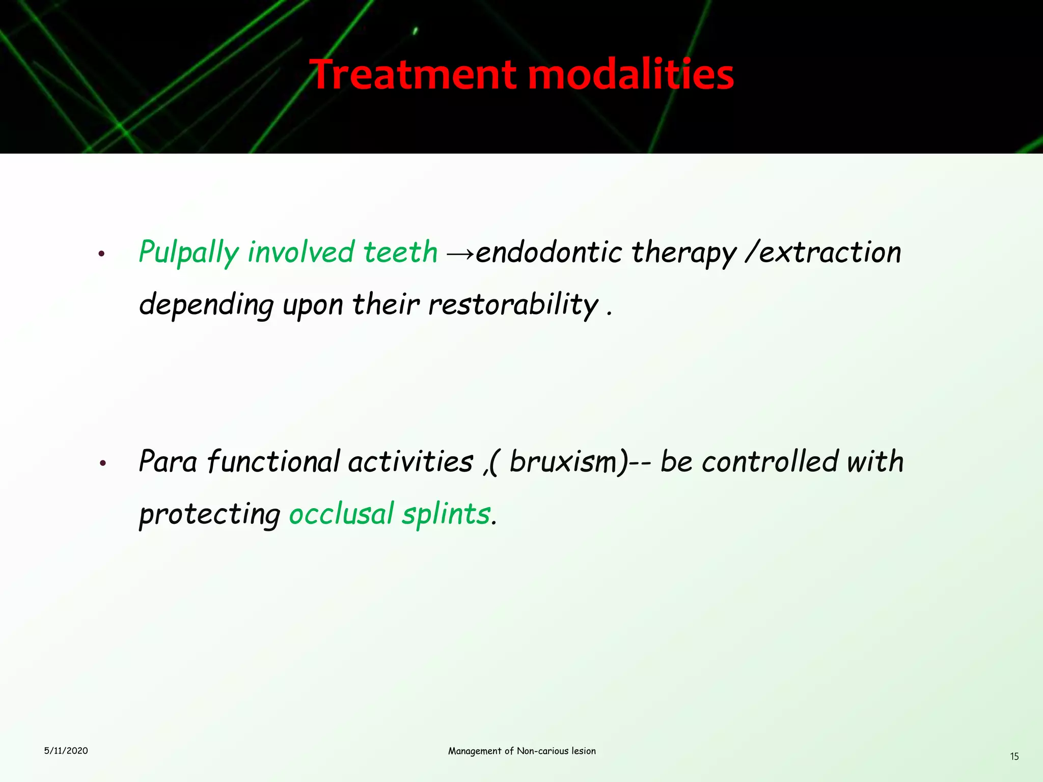 Non carious tooth lesions | PPTX
