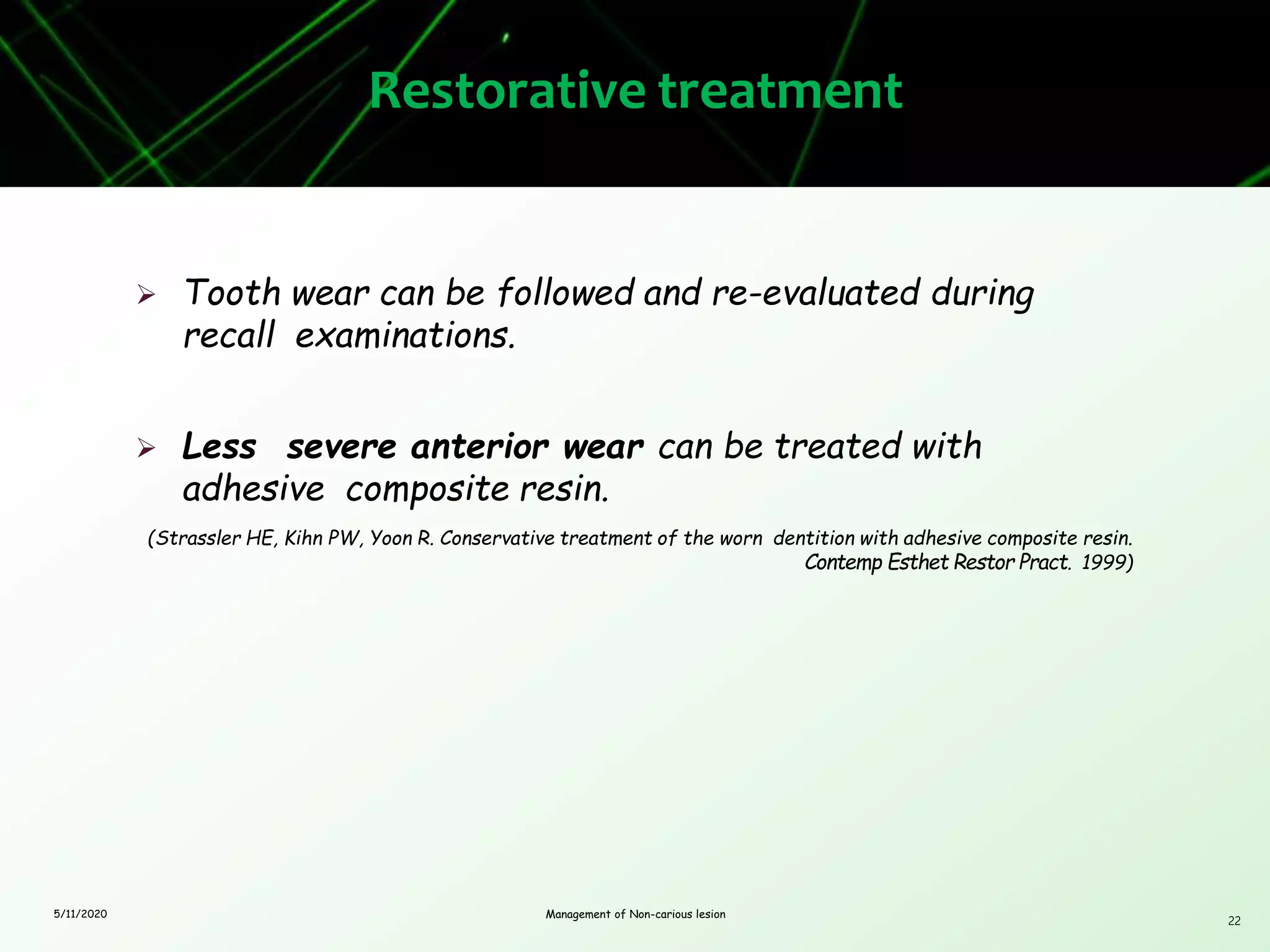 Non carious tooth lesions | PPTX