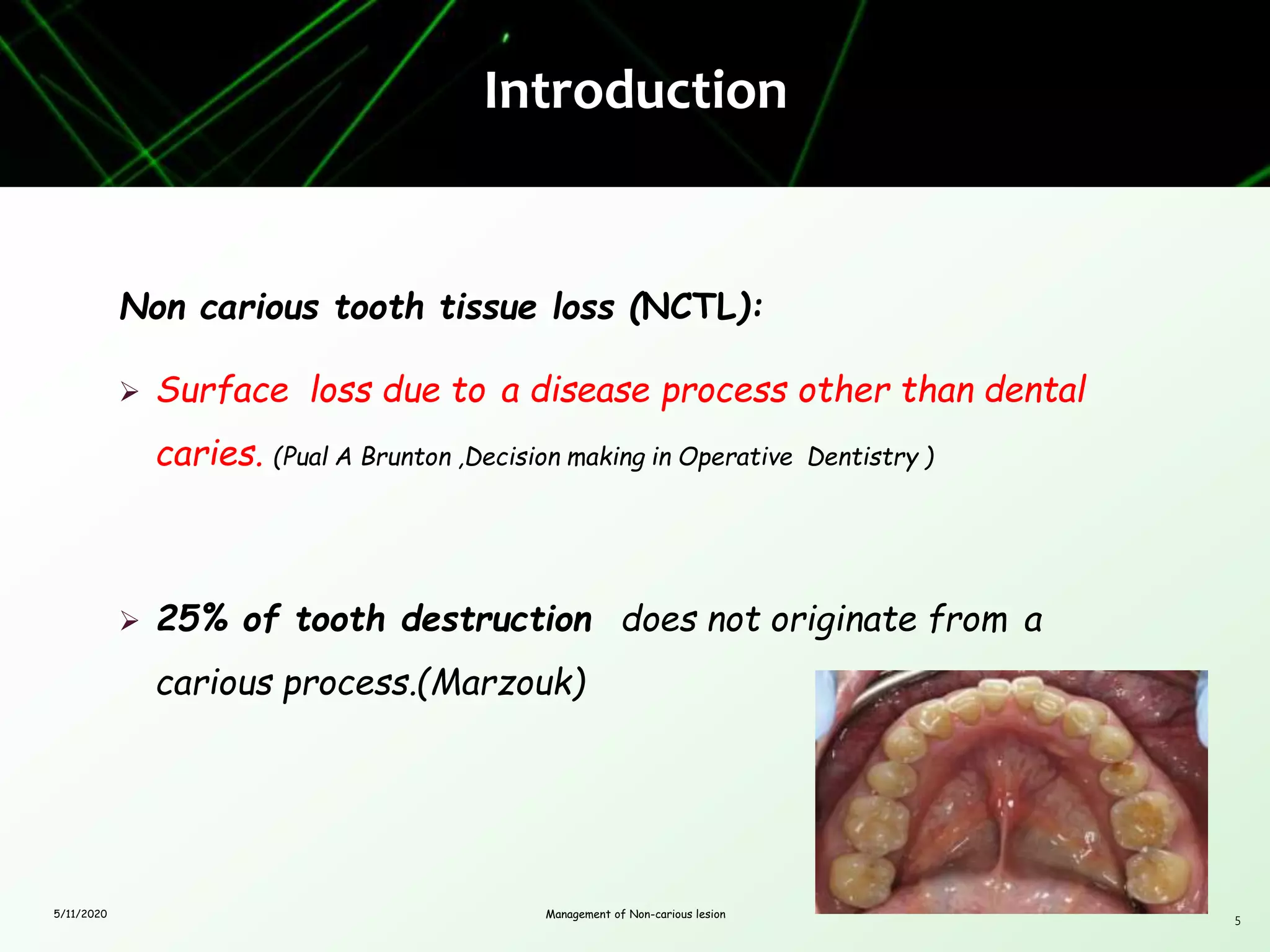 Non carious tooth lesions | PPTX