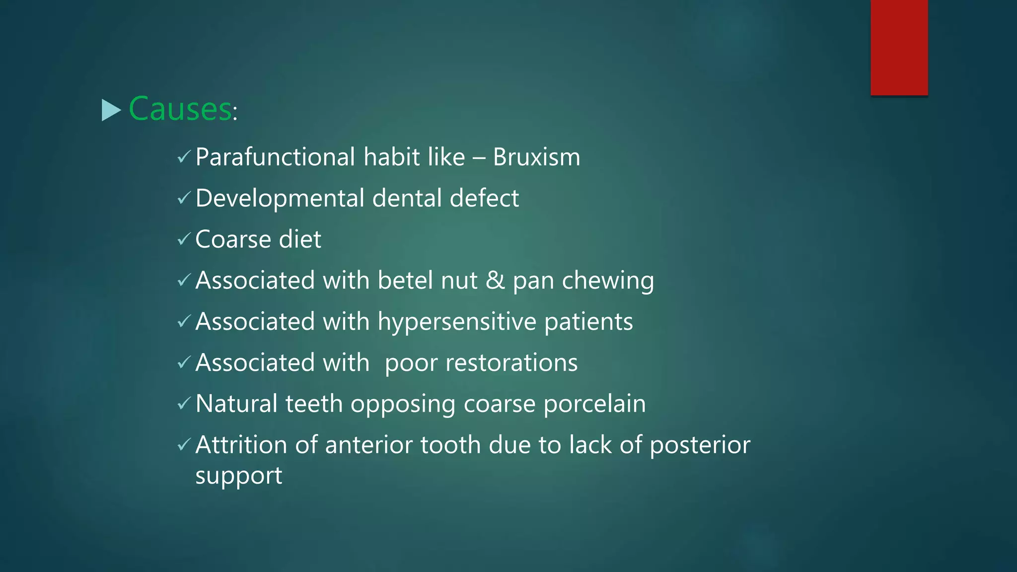 NON CARIOUS TOOTH SURFACE LOSS | PPTX