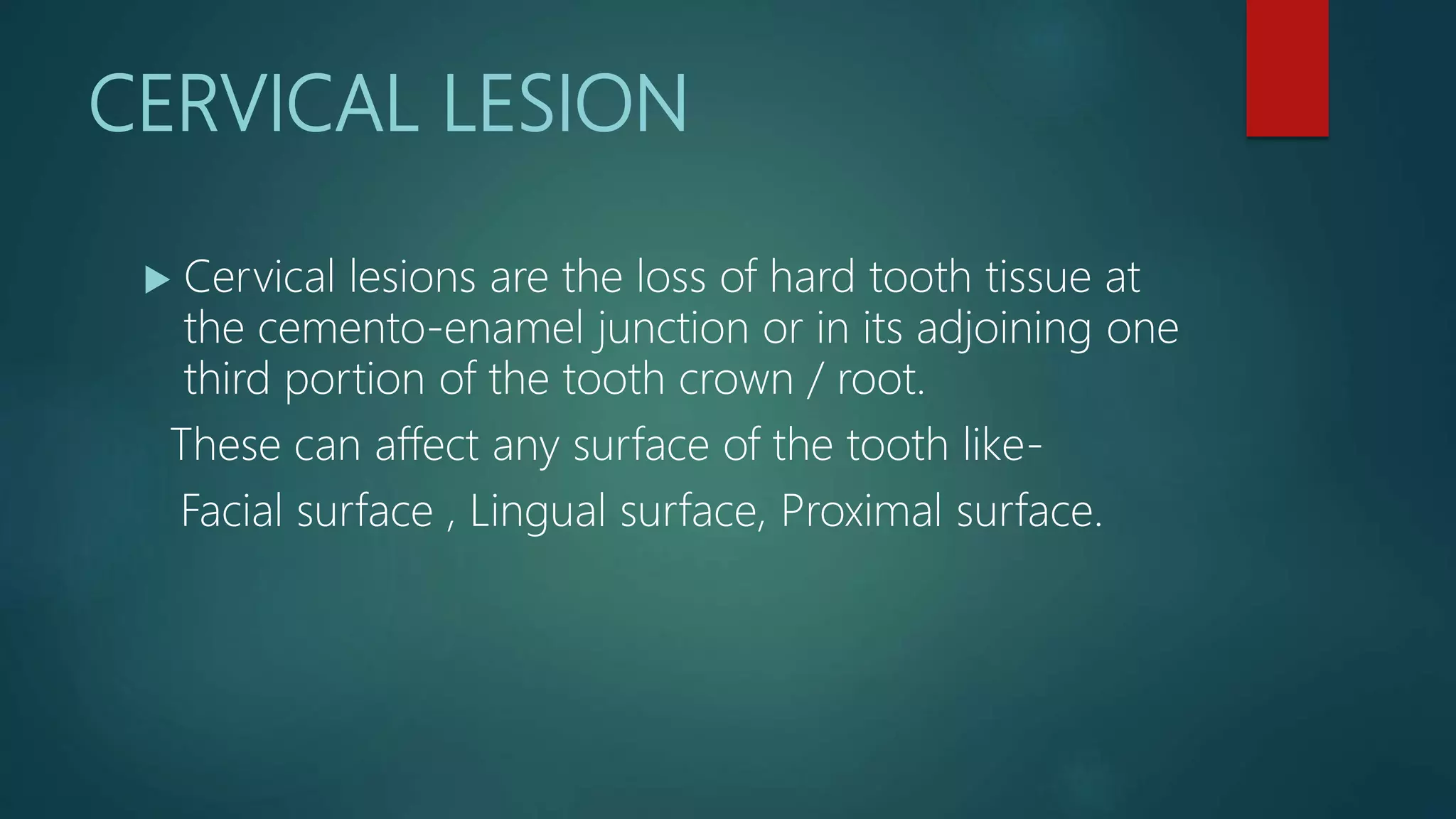 NON CARIOUS TOOTH SURFACE LOSS | PPTX
