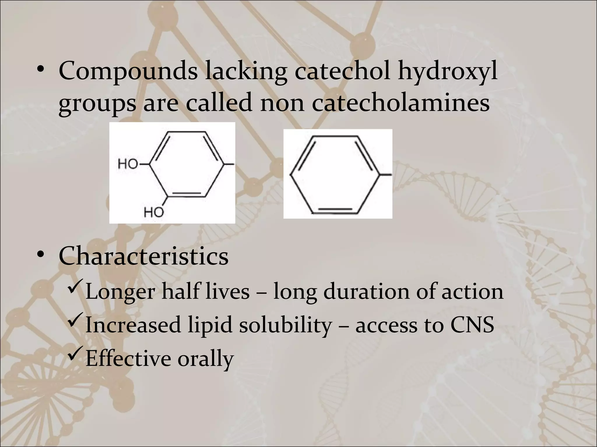 Non catecholamines | PPT