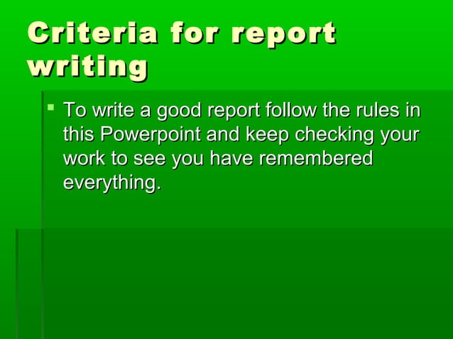 Non chron report | PPT