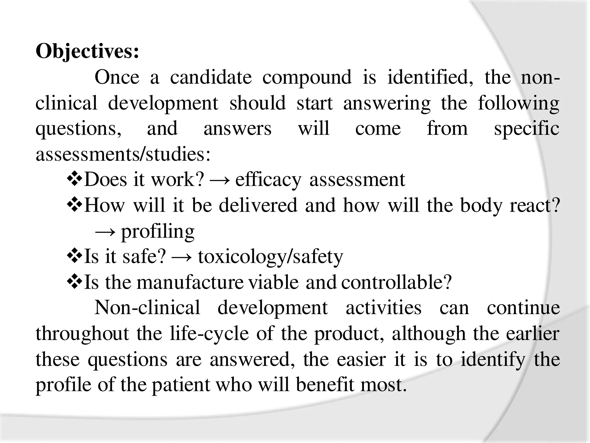 Non clinical drug development. ppt | PDF