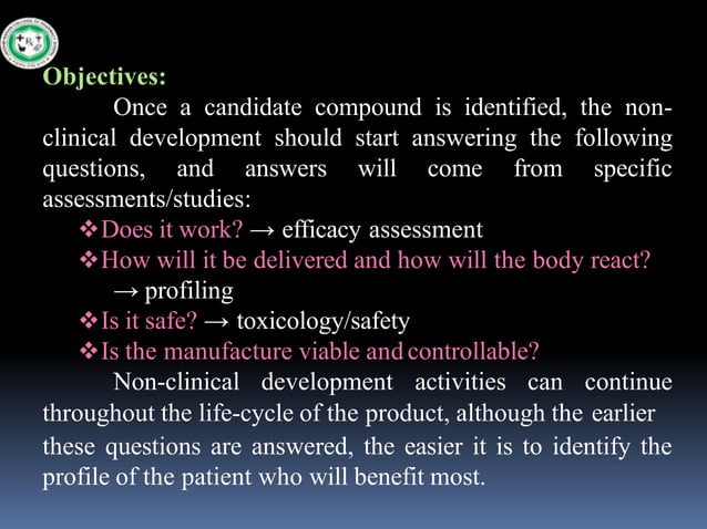 Non clinical drug development | PPTX