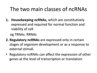 Non coding rna | PPTX