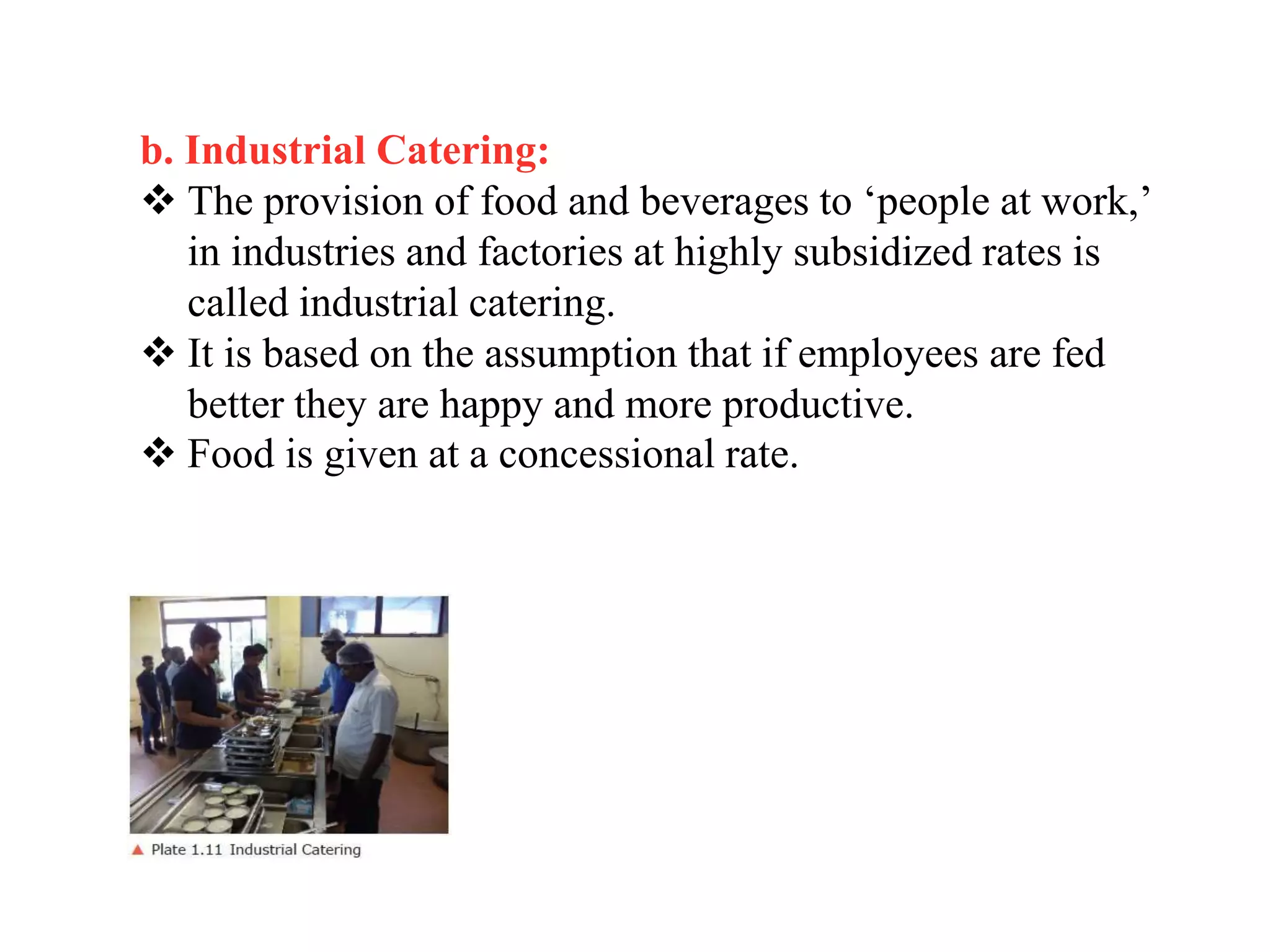 Non commercial TYPEs OF FOOD SERVICE ESTBLISHMENTS | PPTX