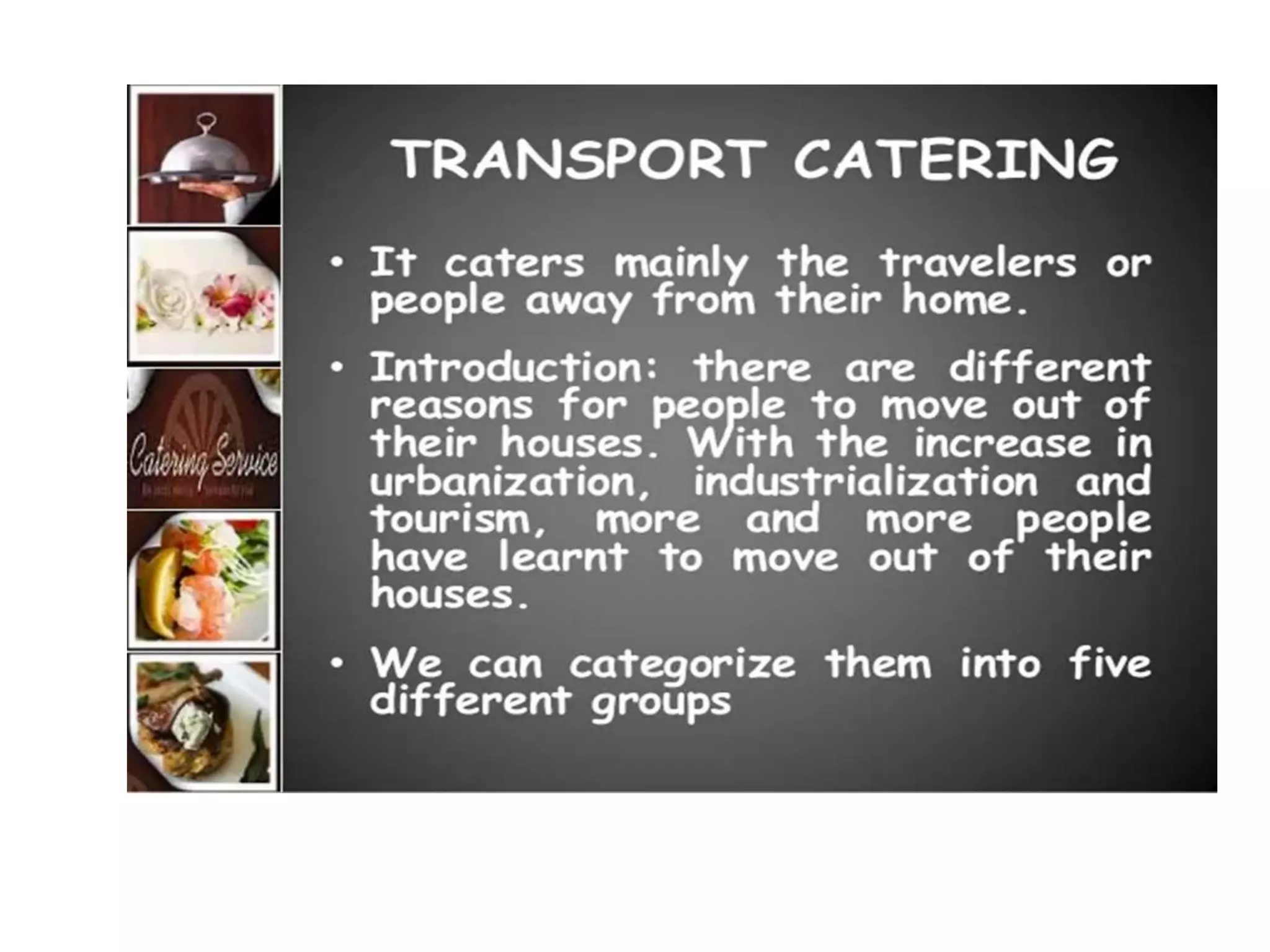 Non commercial TYPEs OF FOOD SERVICE ESTBLISHMENTS | PPTX