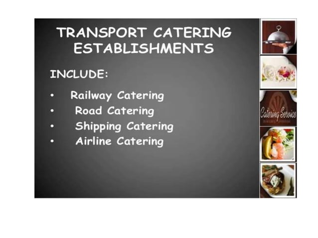 Non commercial TYPEs OF FOOD SERVICE ESTBLISHMENTS | PPTX | Dining Out ...