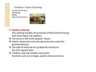 Non commercial TYPEs OF FOOD SERVICE ESTBLISHMENTS | PPTX