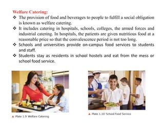 Non commercial TYPEs OF FOOD SERVICE ESTBLISHMENTS | PPTX