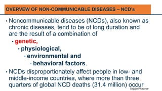 OVEARVIEW OF NON-COMMUNICABLE DISEASES IN LEOTHO | PPTX