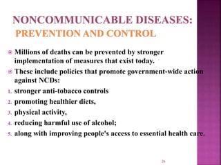 Non communicable diseases | PPTX