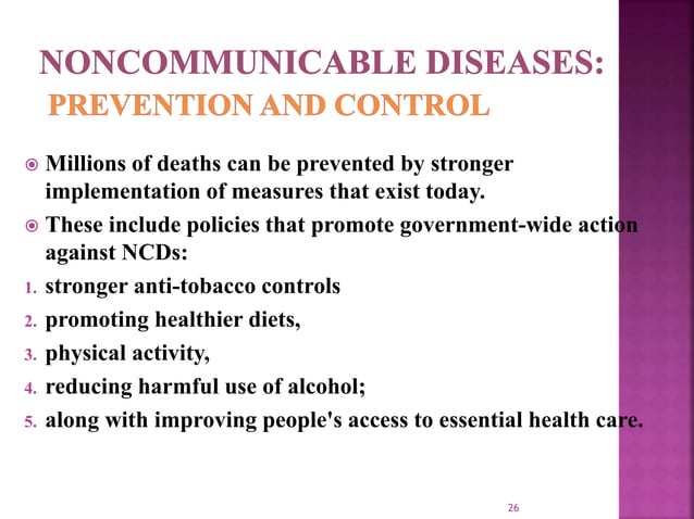 Non communicable diseases | PPTX | Cancer | Diseases and Conditions