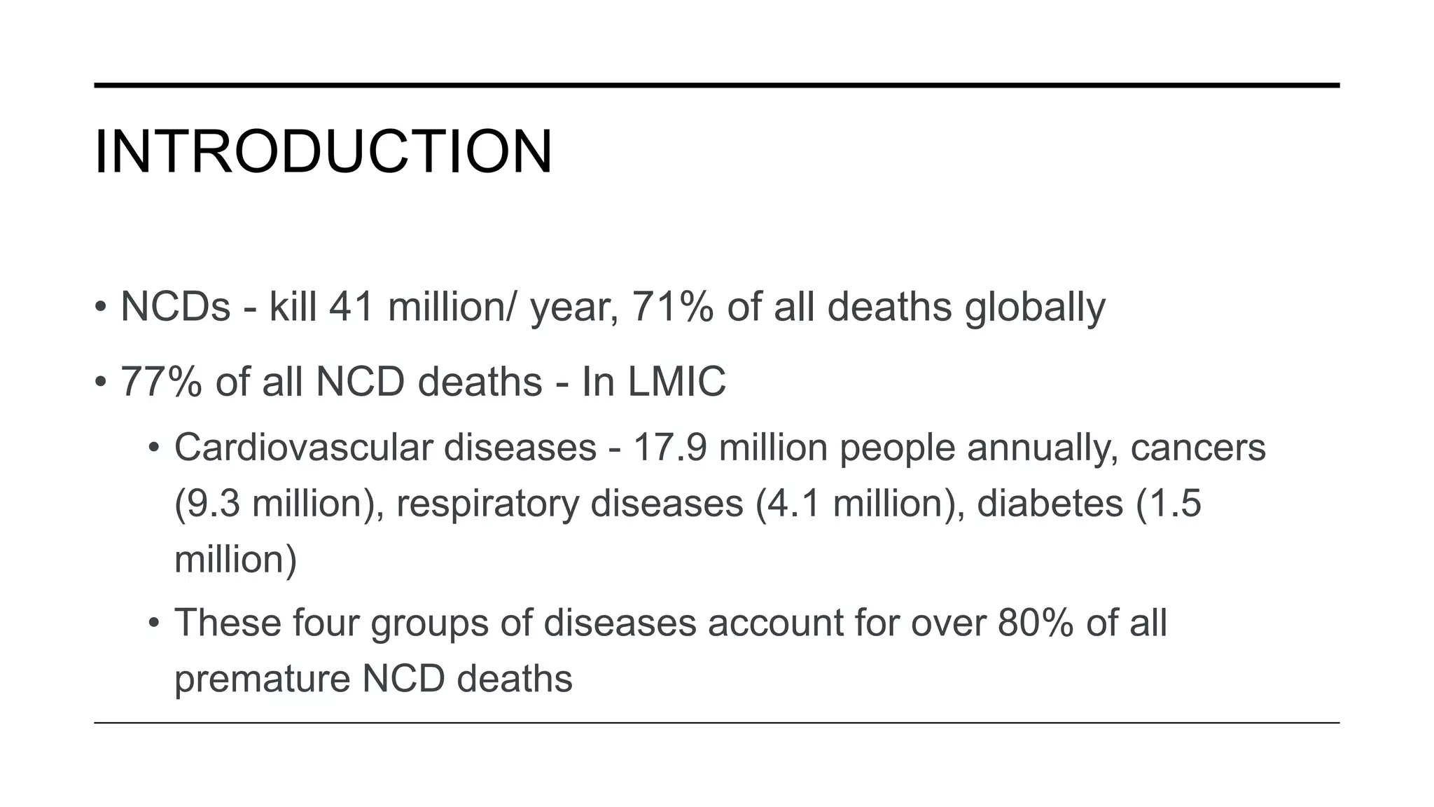 Non Communicable Diseases Introduction 2022.pptx