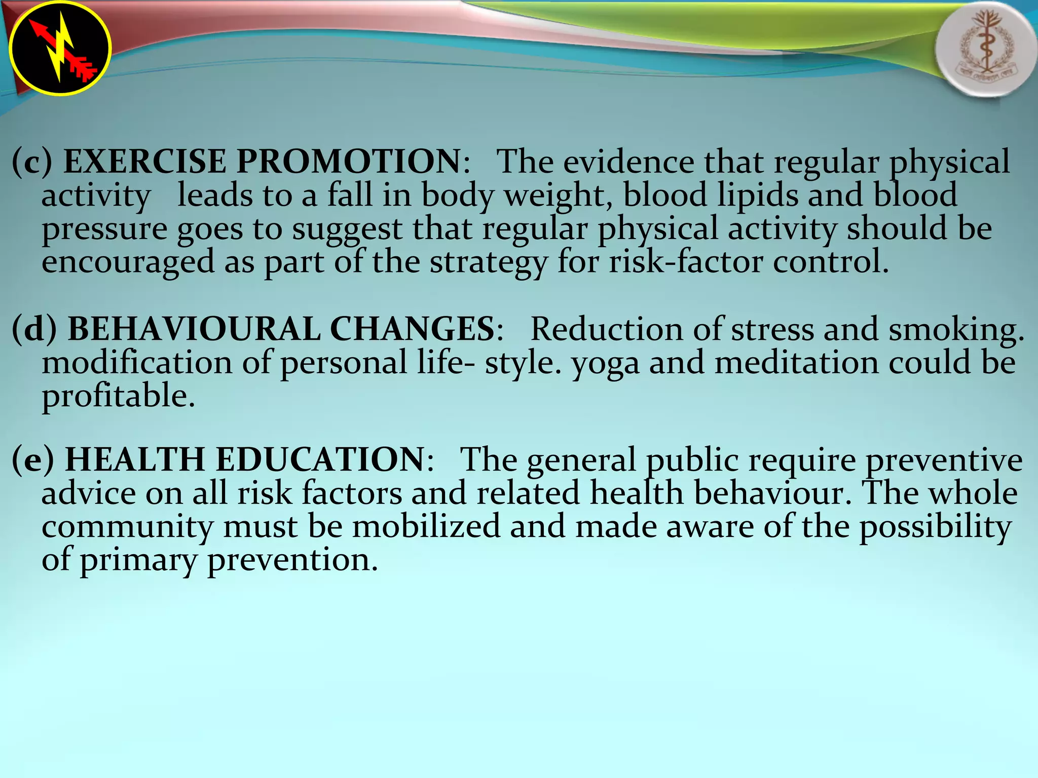 Non-communicalbe diseases and its prevention | PPT