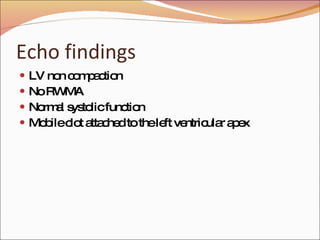 A case of LV Non Compaction | PPT | Heart and Cardiovascular Diseases ...