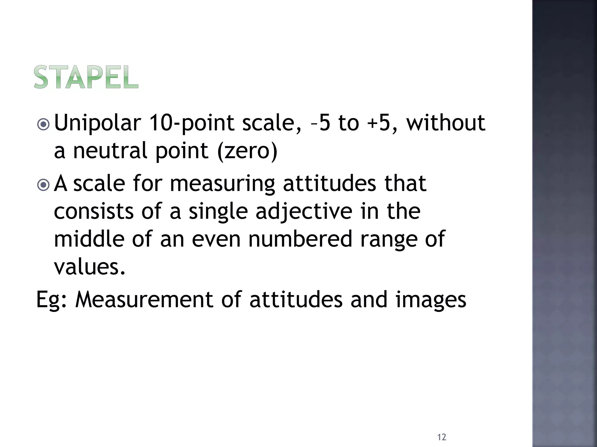 Non comparative scaling technique | PPTX