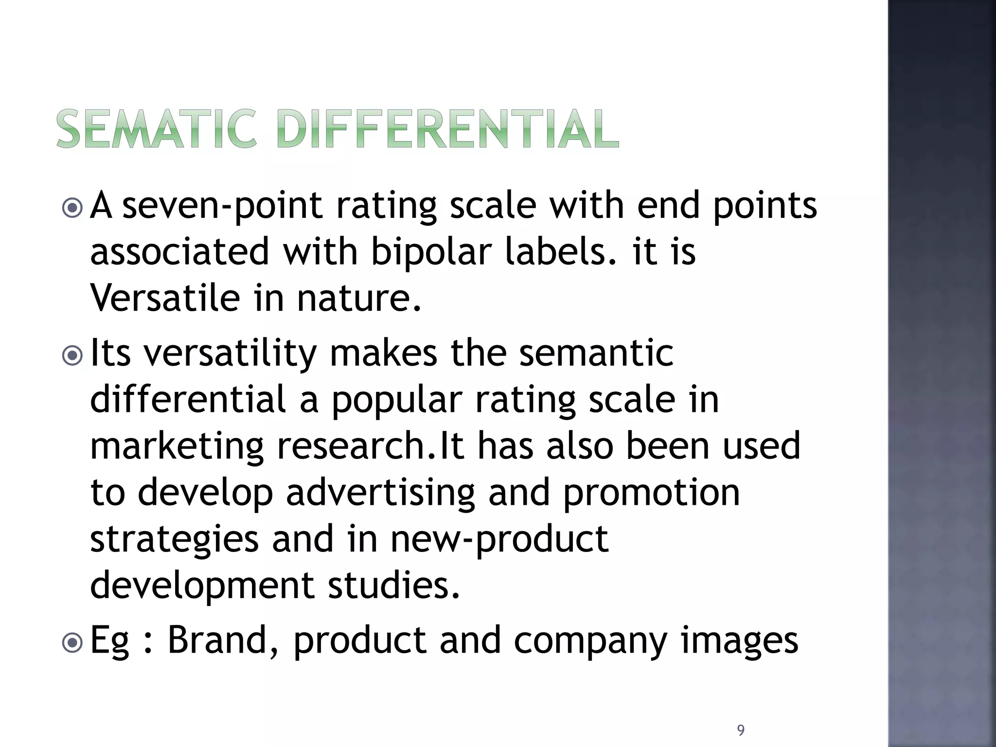 Non comparative scaling technique | PPTX