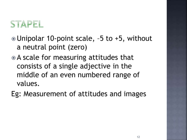 Non comparative scaling technique | PPTX