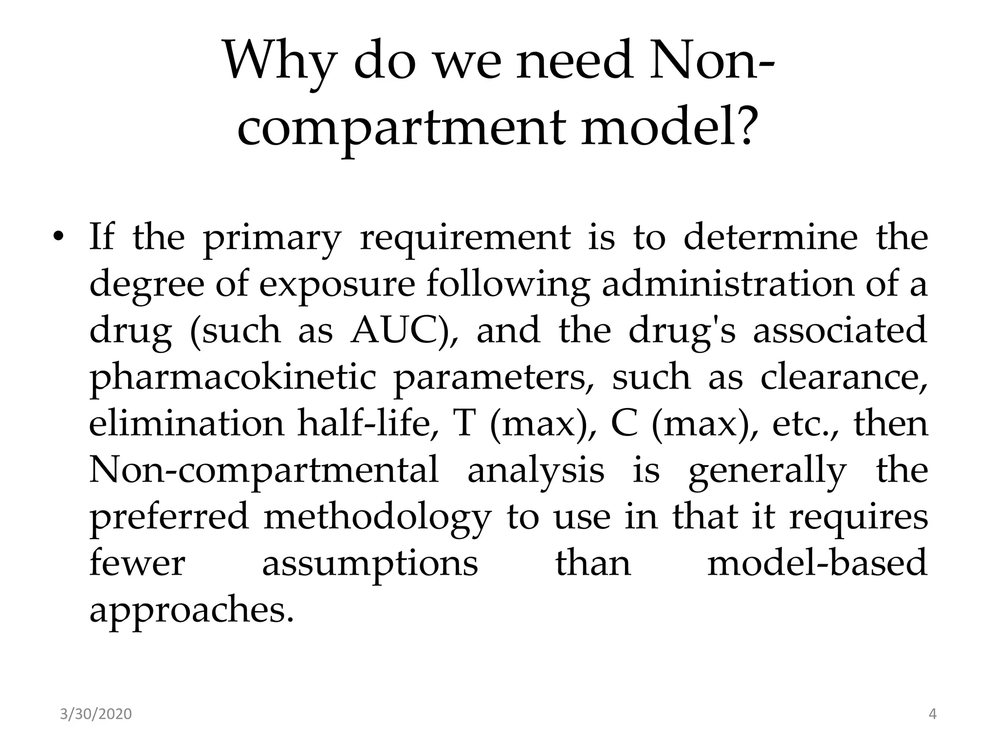 Non compartment model | PPTX