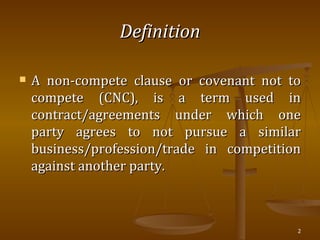 Non compete | PPT