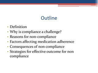 Non compliance | PPT