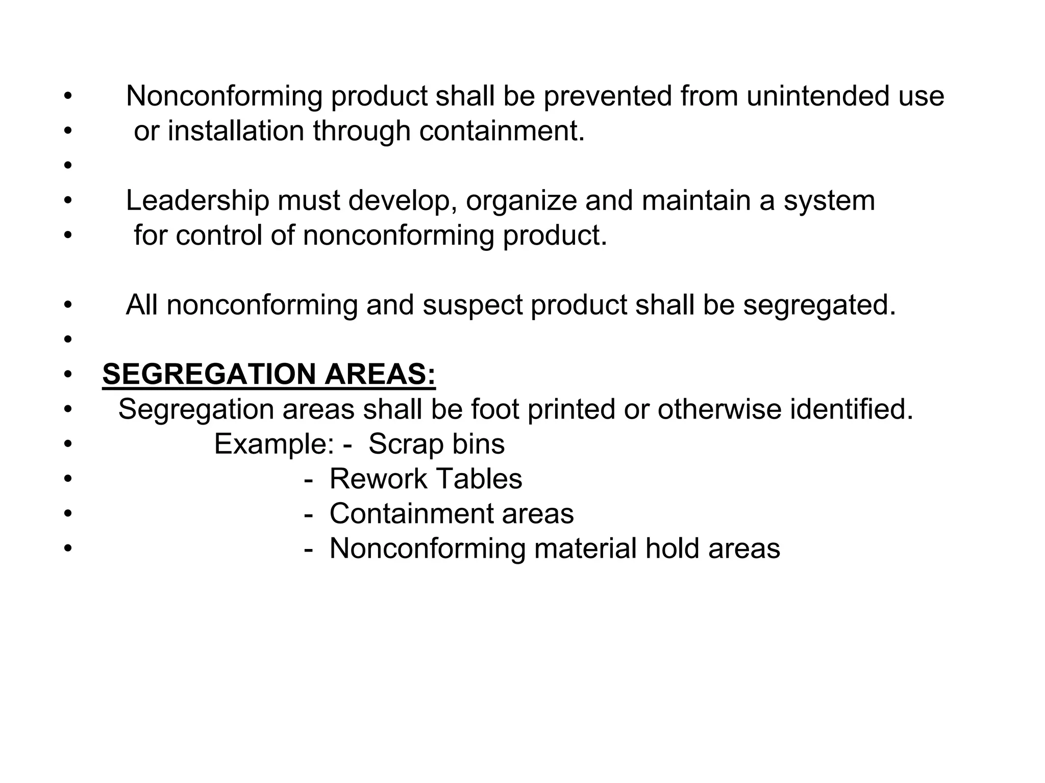 Non confirming products | PPT