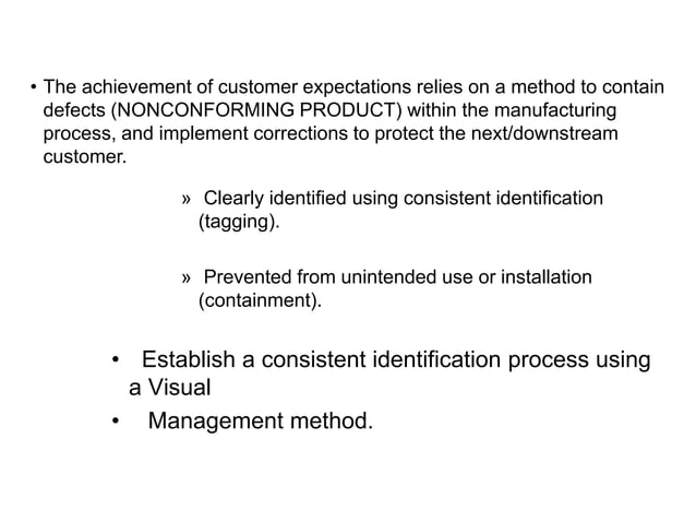 Non confirming products | PPT