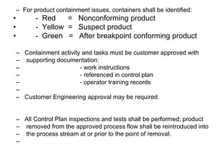 Non confirming products | PPT