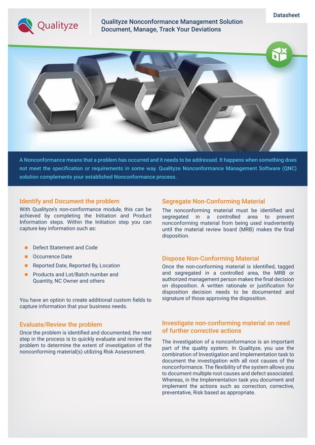 Non Conformance Management System | PDF