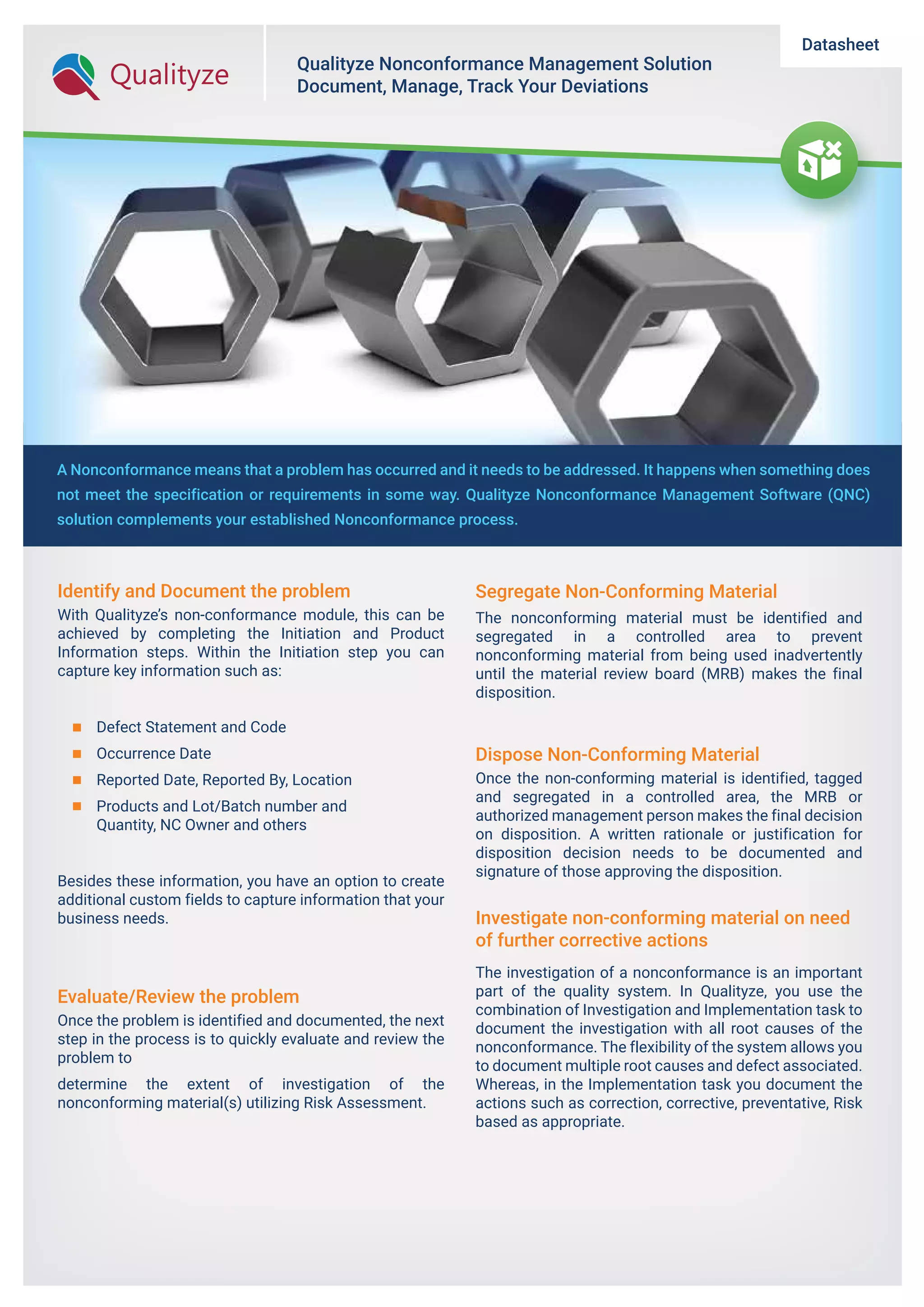 Non Conformance Management And Tracking Software Pdf