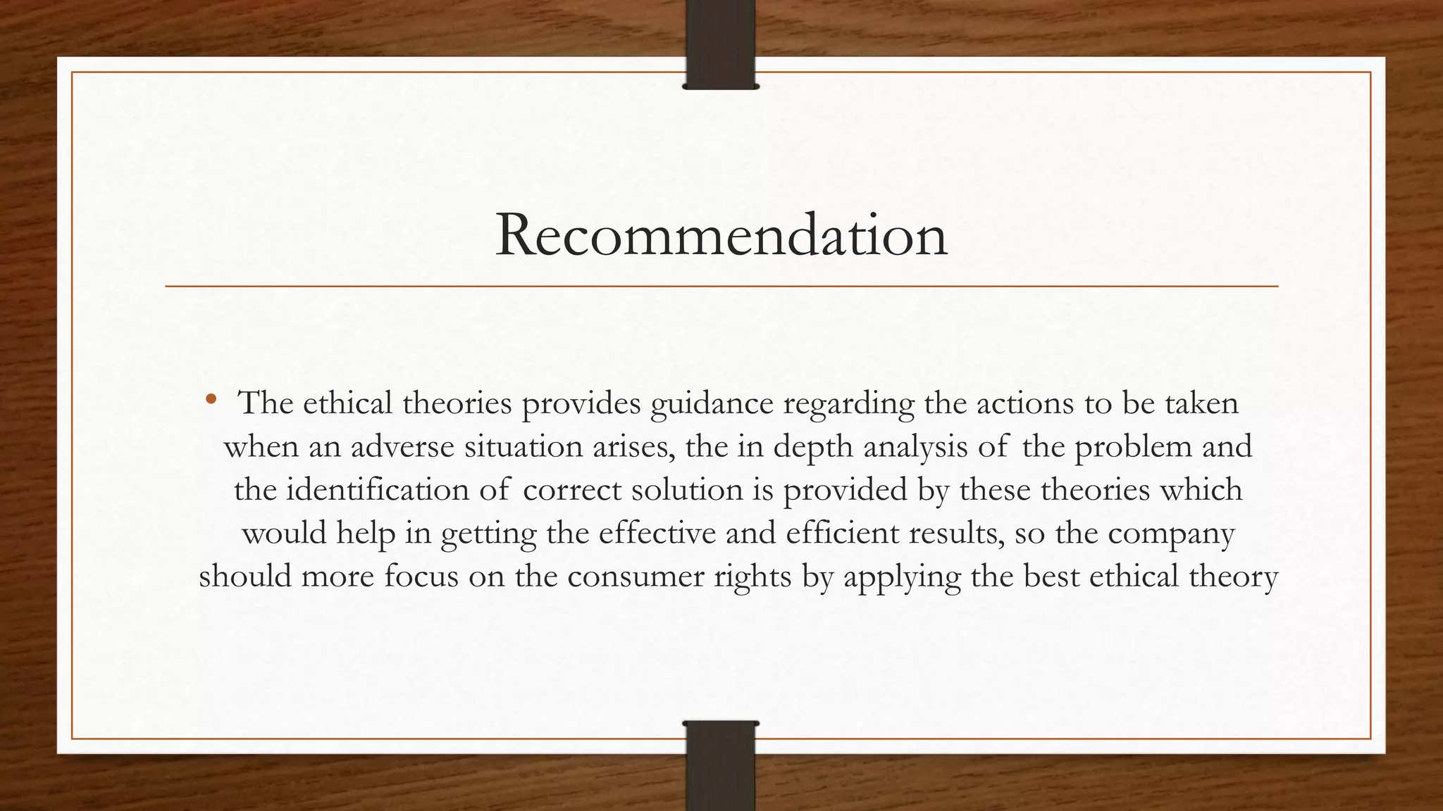 Non consequentialist theories | PPTX