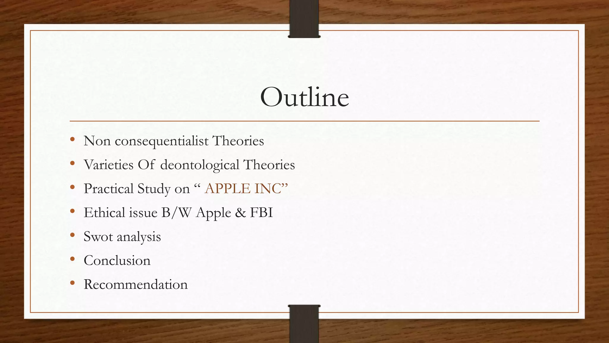 Non consequentialist theories | PPTX