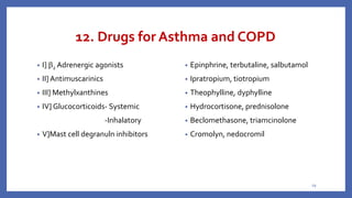 Drugs available for Noncontagious Diseases | PPT