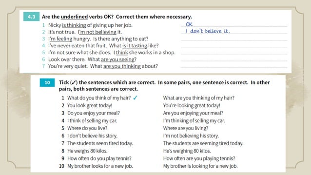 Non continuous verbs and useful grammar.pptx